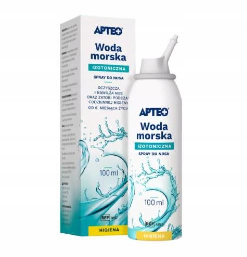 Woda morska APTEO CARE spray do nosa 100ml - Drogeria internetowa